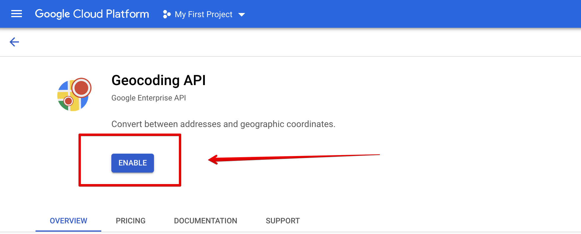 Setup Google Cloud Console / Geocode API - Rhino Group Consulting